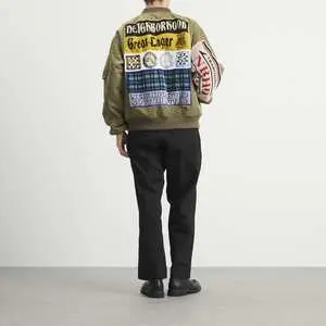 Neighborhood Mod Patch Ma-1 Flight Jacket - Olive Drab | Editorialist